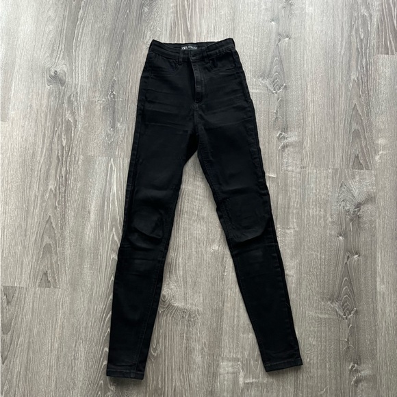 Zara | Jeans | Zara High Rise Black Jeans | Poshmark